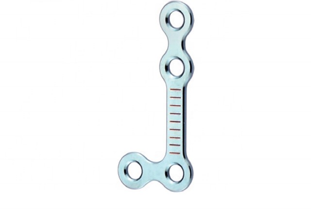 Inclined L Type Maxillo Facial Titanium Mini Plates