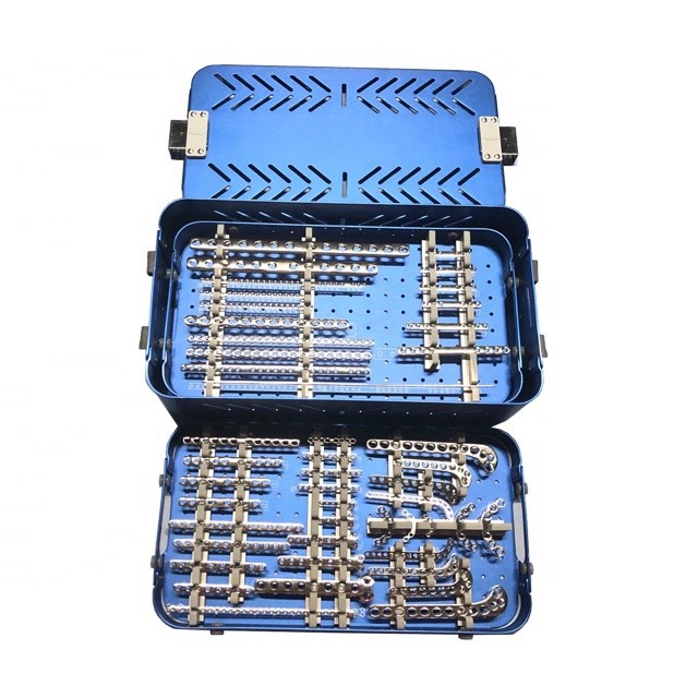 Orthopedic Animal Bone Plates And Screws Set Veterinary Medical Devices